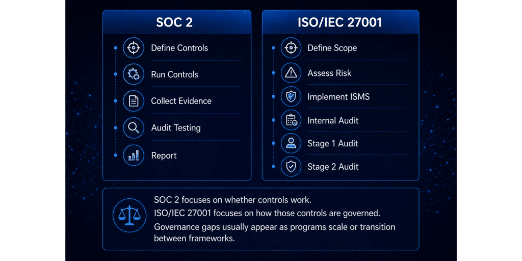 ISO 27001 vs SOC 2: Key Differences | TrustNet